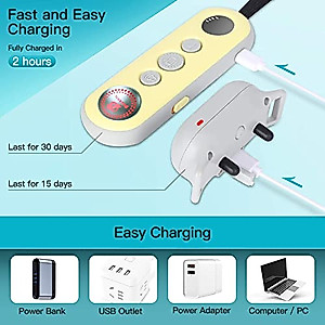 Bousnic Dog Shock Collar with Remote - for Large Medium Small Dogs (10-120lbs) Dog Training Collar Rechargeable Waterproof with 3 Humane Modes and 1000ft Control Range