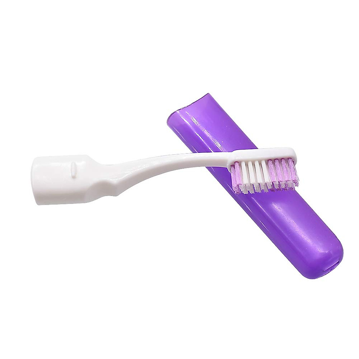 Angzhili Portable Orthodontic Toothbrush Kit for Orthodontic Patient Orthodontic Care Kit for Braces,Interdental Brush,Dental Wax,Dental Floss,Dental Travel Kit(Purple)