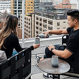 BrüMate Uncork'd XL MÜV - 100% Leak-Proof 14oz Insulated Wine Tumbler with Lid - Vacuum Insulated Stainless Steel Wine Glass - Perfect For Travel & Outdoors (Walnut)