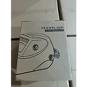 YESWELDER Large Viewing True Color Solar Powered Auto Darkening Welding Helmet with Side View, 4 Arc Sensor Wide Shade 4/5-9/9-13 Welder Mask for TIG MIG ARC Grinding Plasma LYG-Q800D-A