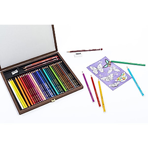 Colouring Pencil - STABILOaquacolor - Wooden case of 36 - Assorted Colours