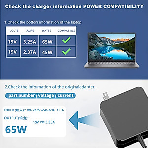 Charger for Gateway Laptop 19V - (Fit for TYPE60-190-3150U GWTN156-1 GWTN156-5 GWTN156-4 GWTN156-7 GWTN156-9 GWTN156-11 GWTN141-2 GWTN141-10 GWTN141-3 GWTN141-4 GWTN141-6 GWNC31514-BK GWNC31514-BL)