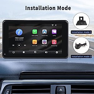 CAMECHO Apple CarPlay & Android Auto Car Stereo, 7" Touch Screen Portable Navigation Devices Car Radio with Apple Airplay,Bluetooth, Mirror Link, Voice Control, Dash or Windshield Mount