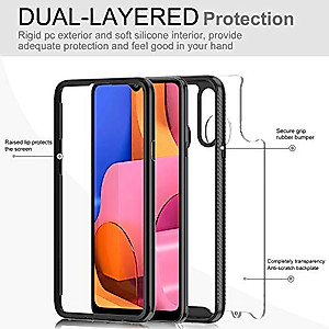 LeYi for Samsung Galaxy S10 Plus Case, Black/Clear