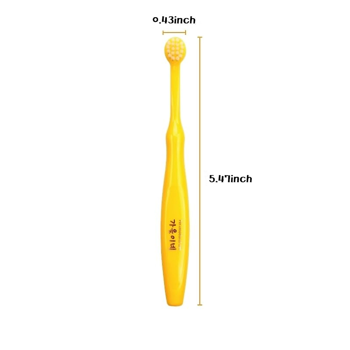 Gaeulhouse Tiny Small and Medium Dog Toothbrush Made in Korea Toothbrush Bristles That are Soft and Do Not Irritate Your Dog’s Gums Small Toothbrush Grip and Excellent Tartar Removal (4pcs)