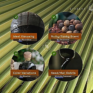 ETHERVA Cold Pressed Tamanu Oil | From Unrefined, Raw, Wild Grown Organic Tamanu Seeds | Vegan Indian Tamanu Oil For Skin, Body, Hair | Rich in Fatty Acids, Antioxidants | 1,240 ml (41.92 fl. oz.)