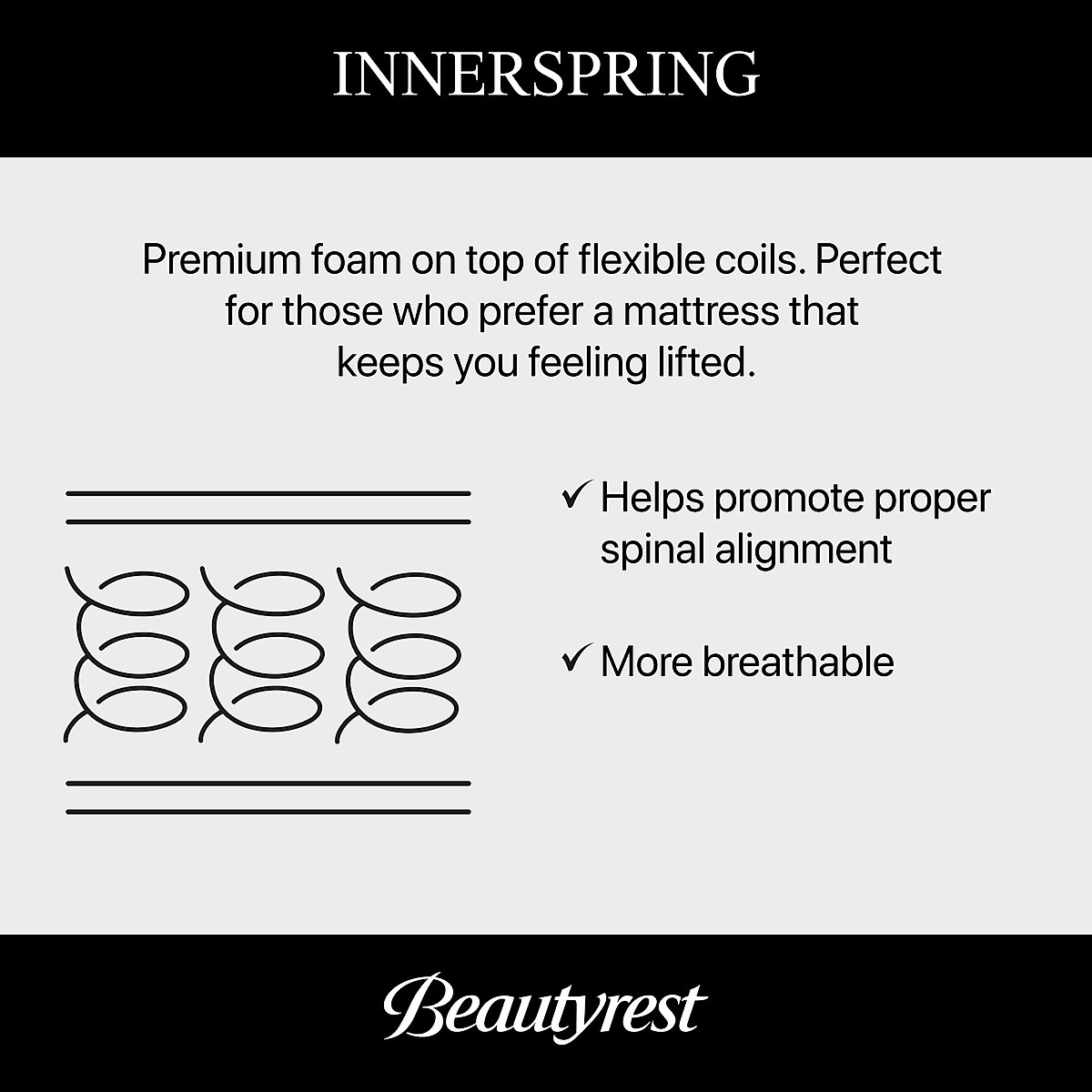 Beautyrest Black Series Two 16.25" Plush Pillow Top Twin XL Mattress - Breathable, Cooling, and Supportive - CertiPUR-US Certified, 100-Night Sleep Trial, and 10-Year Limited Warranty