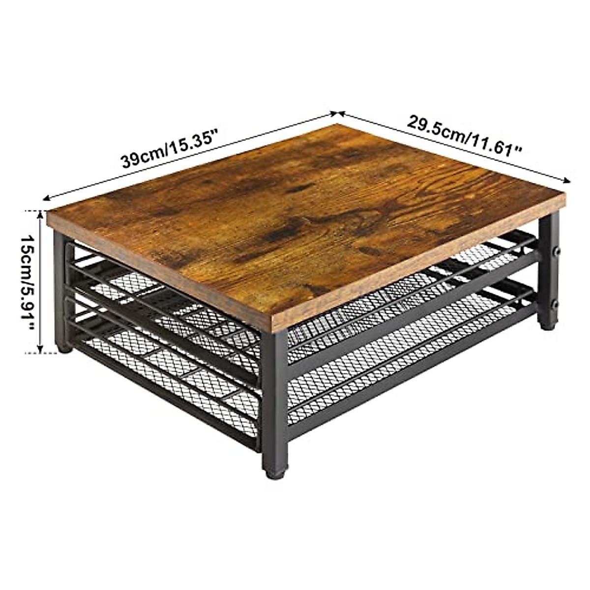 IBUYKE 2-Tier Coffee Pod Drawer Holder for K Cup, Capsule Pods Storage Organizer, Compact Under Coffee Pot Storage Drawer, Slim Home Kitchen Counter Organizer TCJ002H