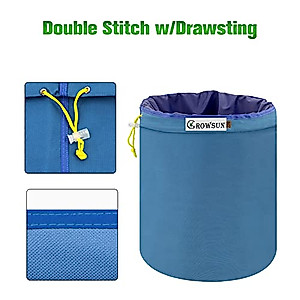 Growsun 5 gallon 8-bag Herbal Ice Bubble Hash Bag Essence Extractor Kit, Free Carrying Bag & Pressing Screen Included