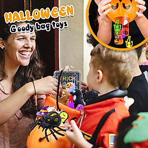 YMGN 251Pcs Halloween Party Favors for Kids, Bulk Fidget Toys for Party Supplies, Assortment Party Toys, Goody Bag Fillers Classroom Prizes,Treasure Box Stuffers Halloween Treats Non Candy
