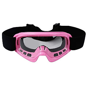 SLMOTO Dot Youth Kids Helmet Motocross Offroad Street Helmet Motorcycle Helmet Dirt Bike Motocross ATV Pink Butterfly Design Helmet+Goggles+Gloves