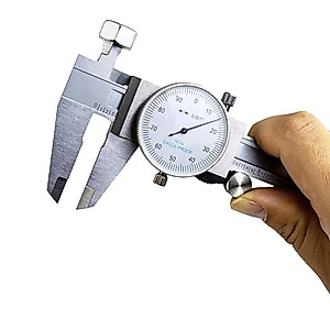 HFS (R) 0-6“ Stainless Steel 4 Way Dial Caliper .001" Shock Proof