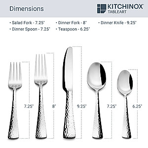 Kitchinox Perles 20-piece Stainless Steel Silverware Set, Flatware Service for 4