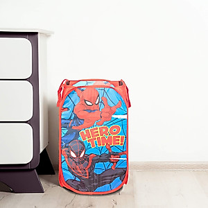 Jay Franco Marvel Super Hero Adventures Go Spidey Toddler 6-Piece Bedding Bundle- Includes Bed Set, Hamper, Pillow Buddy