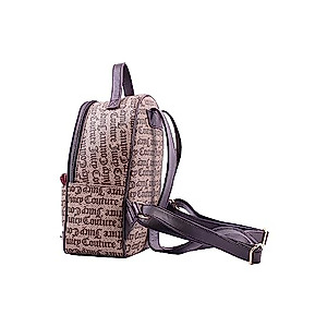 Juicy Couture Pullout Pouch Backpack Taupe/Dark Brown One Size