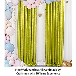Backdrop Curtain Lime Green 2FTx7FT 2 Pack Sequin Backdrop 60x215cm Sequin Fabric Backdrop Drapes Christmas Backdrop for Photography Lime Green Wall Backdrop Shimmer Wedding Backdrop