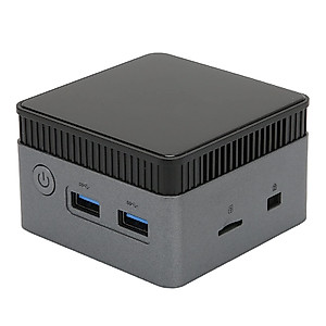 Minicomputer M.2 SSD Nvme 2242 USB3.0 LAN Stable Data Transfer Quad Core 4K Home Notebook 8G+128G US Plug
