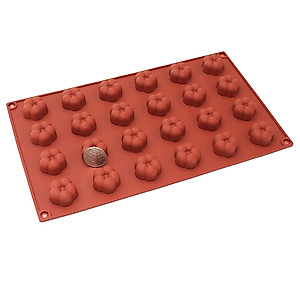 X-Haibei Micro Plum Flower Ice Cube Chocolate Jello Soap Silicone Mold Supplies 1inch Dia.