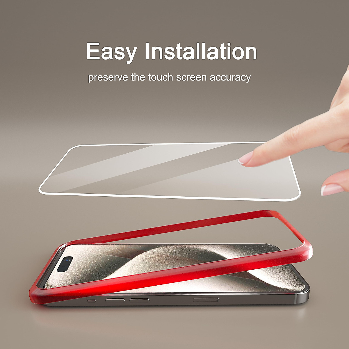 Ailun 3 Pack Screen Protector for iPhone 15 [6.1 inch] + 3 Pack Camera Lens Protector with Installation Frame,Case Friendly Tempered Glass Film,[9H Hardness] - HD [6 Pack]