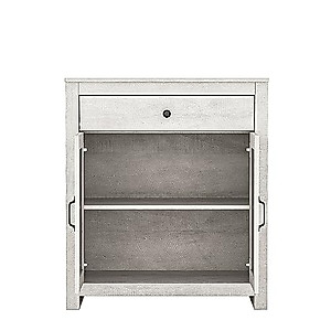 Galano Millicent Accent Cabinet Drawer, Sideboard, Storage Buffet with Doors, Multifuctional Cupboard for Living Room, Entryway, Kitchen, Adjustable Shelves, Dusty Grey Oak