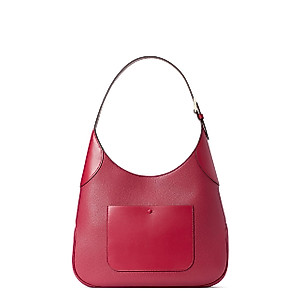 Kate Spade Aster Pebbled Leather Shoulder Bag Purse Handbag (CRANBERRY COCKTAIL) Medium