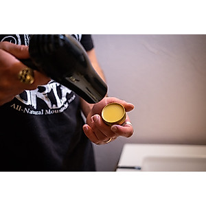 THE VINTAGE GROOMING CO. Bone Crusher Extra Strong Extra Firm Mustache Wax, Night Fury Wax Remover Oil, and Comb Set