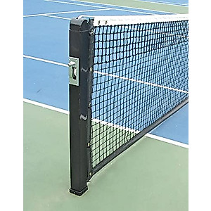 Douglas Premier Square Surface Mount Tennis Posts, Black