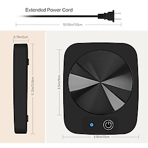 Mug Warmer for Coffee, Electric Coffee Warmer with Aluminum Metal Panel, 131℉ Beverages Coffee Warmer for Heating Coffee, Milk, Tea, Cocoa, Gifts for Coffee Lovers