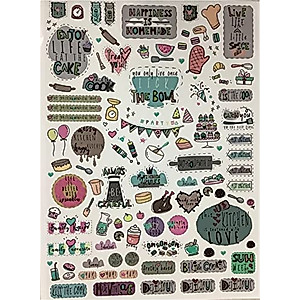 Balanchy Recipe Binder Refill Pages 30 4 x 6 Recipe cards, 20 x A4 Recipe Cards, 45 Page Protectors,1 Pc of A4 Stickers for 11 x 12 x 2.8 Inch 3 Ring Recipe Binder Kit