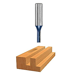 BOSCH RBS010 10-Piece 1/2 In. and 1/4 In. Shank Carbide-Tipped All-Purpose Professional Router Bits Assorted Set with Case for Applications in Straight, Trimming, Decorative Edging, Dovetail Joinery
