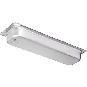 Carlisle FoodService Products Durapan Long Steam Table Pan for Catering, Hotel, and Restaurants, Stainless Steel, 1/2 Size 2.5 Inches Deep, Silver, (Pack of 6)