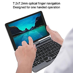 Dpofirs Mini Laptop for Windows11, 180 Flip 8 inch Touch Screen, 4 Core Alder Lake Processor LPDDR5 12GB, 10 Point Touch with Stylus, 3200mAh Business Laptop (12GB+128GB US Plug)