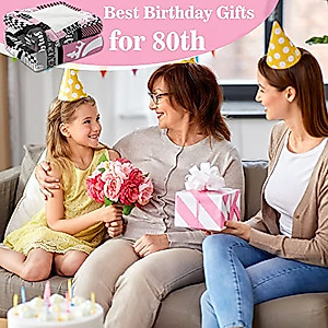 80th Birthday Gifts for Women, 80th Birthday Decorations for Women, 80th Birthday Gifts Ideas, Best 80th Birthday Gifts, Gifts for 80-Year-Old,1943 Birthday Gifts for Women, Throw Blanket 60"x50"