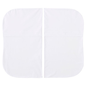 Halo Bassinest Fitted Sheet for Twin Bassinest, 100% Cotton, Super Soft Bassinet Sheet for Baby Boys, Girls and Unisex, Breathable and Lightweight Mattress Cover, 2 Pack, Solid White