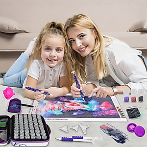 BEIFUMEI Diamond Painting Storage Containers 60 Slot Diamond Storage Case Diamond Painting Accessories, Diamond Painting Tools Suitable for DIY 5D Diamond Art Craft Jewelry Bead Rhinestones Organizer