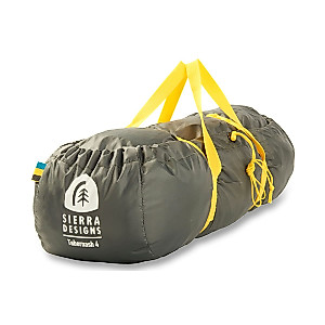 Sierra Designs Tabernash 2/4/6 Person Tent for Camping - Easy Setup – Includes a Waterproof Removable Rain Fly, Ready for Any Conditions - Included Burrito Bag for Quick and Easy Storage