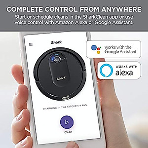 Shark AV993 IQ Robot Vacuum, Self Cleaning Brushroll, Advanced Navigation, Perfect for Pet Hair, Compatible with Alexa, Wi Fi , Black