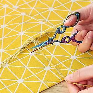 Asdirne Embroidery Scissors, Stainless Steel Sharp Tip Scissors, Thread Scissors DIY Tools for Embroidery, Craft, Needle Work, Art Work & Everyday Use, 2 Pcs, 4.7"/5.3",Colourful