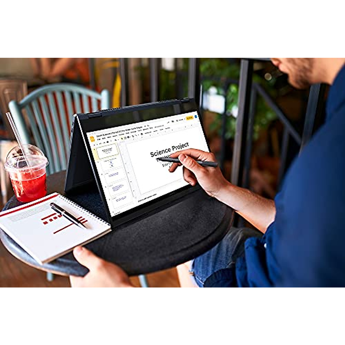 Lenovo Flex 5i 13 Chromebook 2-in-1 Laptop, Intel Core i3-1115G4, 8GB RAM, 64GB Storage, Intel UHD Graphics, 13.3" FHD Touchscreen Display, Chrome OS, Abyss Blue