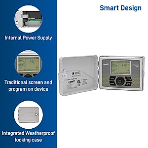 Orbit 57946 B-hyve Smart 6-Zone Indoor/Outdoor Sprinkler Controller, Compatible with Alexa, 6 Station
