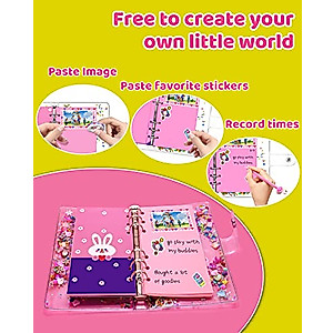DIY Journal Kit for Girls, 6 7 8 9 10 11 12 13 Year Old Girl Gift Ideas, Birthday Gifts for Girls Age 6-13 Years Old and Up, Kids Scrapbooking Kit for Girls