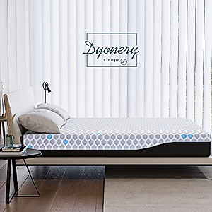 Dyonery Full 10 Inch Mattress, Memory Foam Charcoal Mattress in a Box, Gel Infused Cooling Mattress with Fiberglass Free Cover, Made in USA, CertiPUR-US Certified, 75"×54"×10" Medium