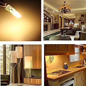 G4 LED Bulb 2W Equivalent to 20W T3 JC Type Bi-Pin G4 Base Halogen Bulb, AC/DC 12V Warm White 3000K G4 Bulb for Under Cabinet Light, Ceiling Lights, RV, Boats, Outdoor Landscape Lighting (10 Pack)