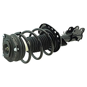 TRQ Front Steering & Suspension Kit Complete Strut & Coil Spring Assembly Control Arm with Ball Joint Sway Bar Stabilizer Link Tie Rod Compatible with 2013-2019 Nissan Sentra