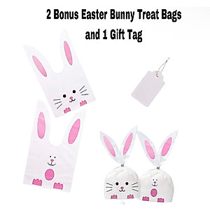 Woven Bright Bamboo Easter Baskets with Hinged Handles With Easter Grass Purple Pink Green Blue 9.125x9.875x8.5-in. with DTJS Special Easter Bonus (Green)