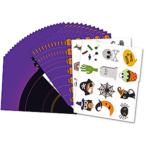 Funnlot Halloween Bingo Game Halloween Party Games for Kids 24 Players Halloween Bingo Game Cards for School Classroom Family Activities Halloween Party Favors