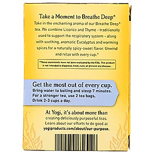 Yogi Tea, Breathe Deep, 16 Count