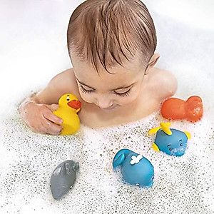 Battat – Bath Tub Squirters – Sea Animals Bundle – Water Squirt Animals – Bath & Beach Toys – 10 Months + – Sea Bath Buddies + Best Friends Bath Buddies