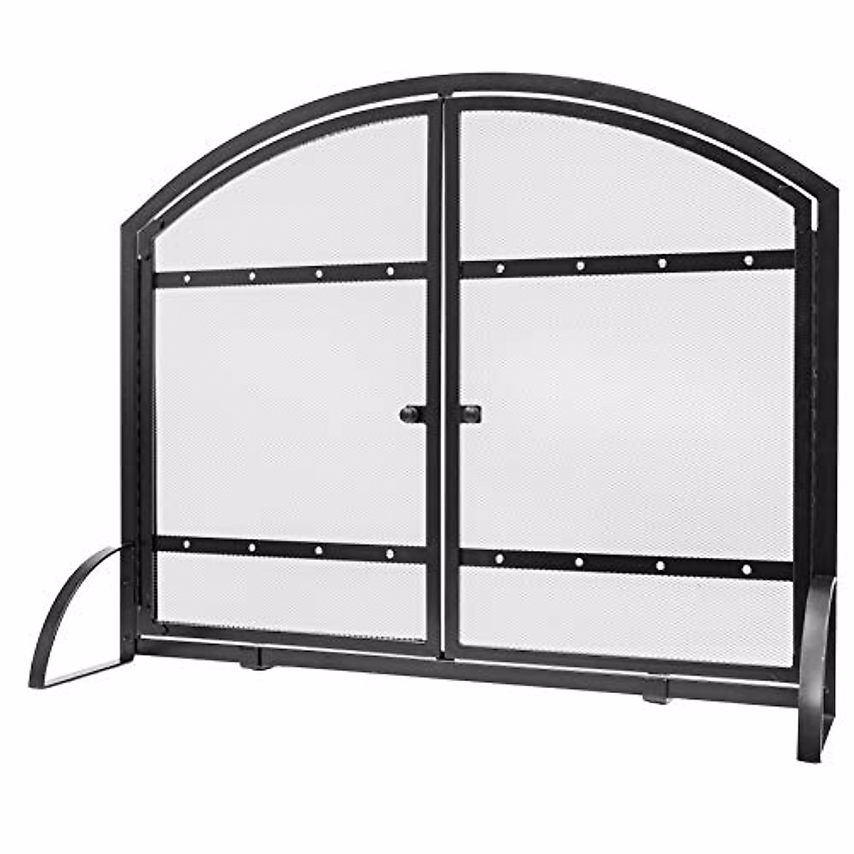 Pleasant Hearth Harper Arched Fireplace Screen with Doors