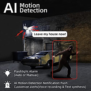 4 Pack Wireless Camera Security with Cloud Storage with 2K Color Night Vision, 15000 mAh Wireless Surveillance Camera with 2 Way Audio, IP65, AI Motion Detection, Support Alexa, No Monthly Fee